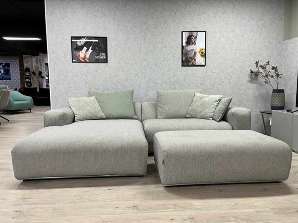 freistil - Sofa - freistil 187 - Stoff grau - konfigurierbar