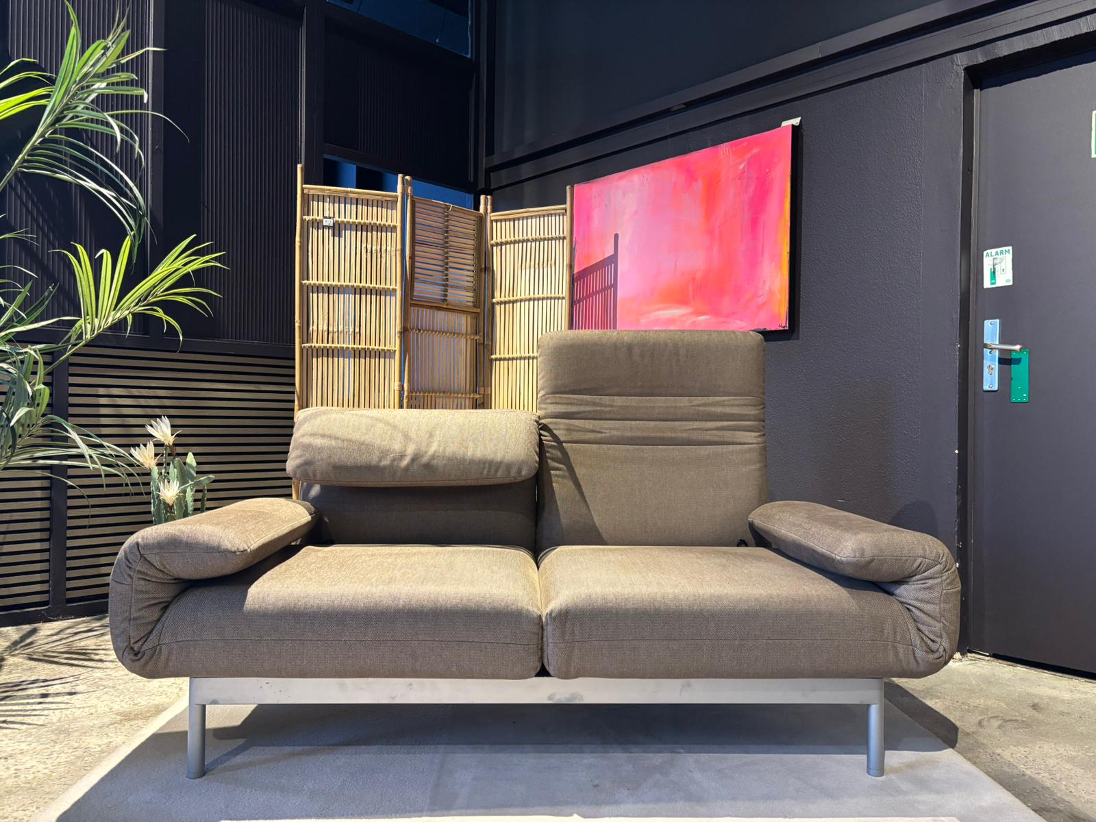 Rolf Benz - Sofa - RB 380 Plura - Stoff braun - sofort verfügbar