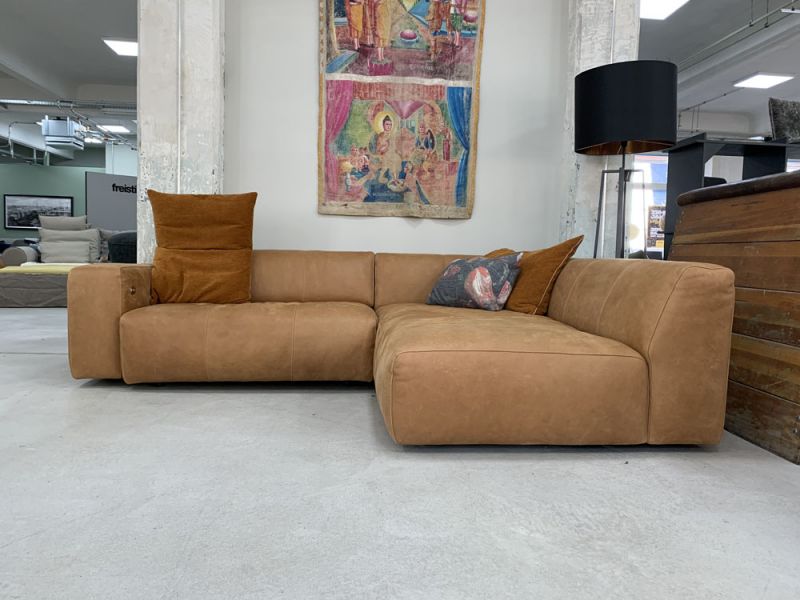 Bullfrog - Sofa - 1001 Camp - Leder braun - konfigurierbar